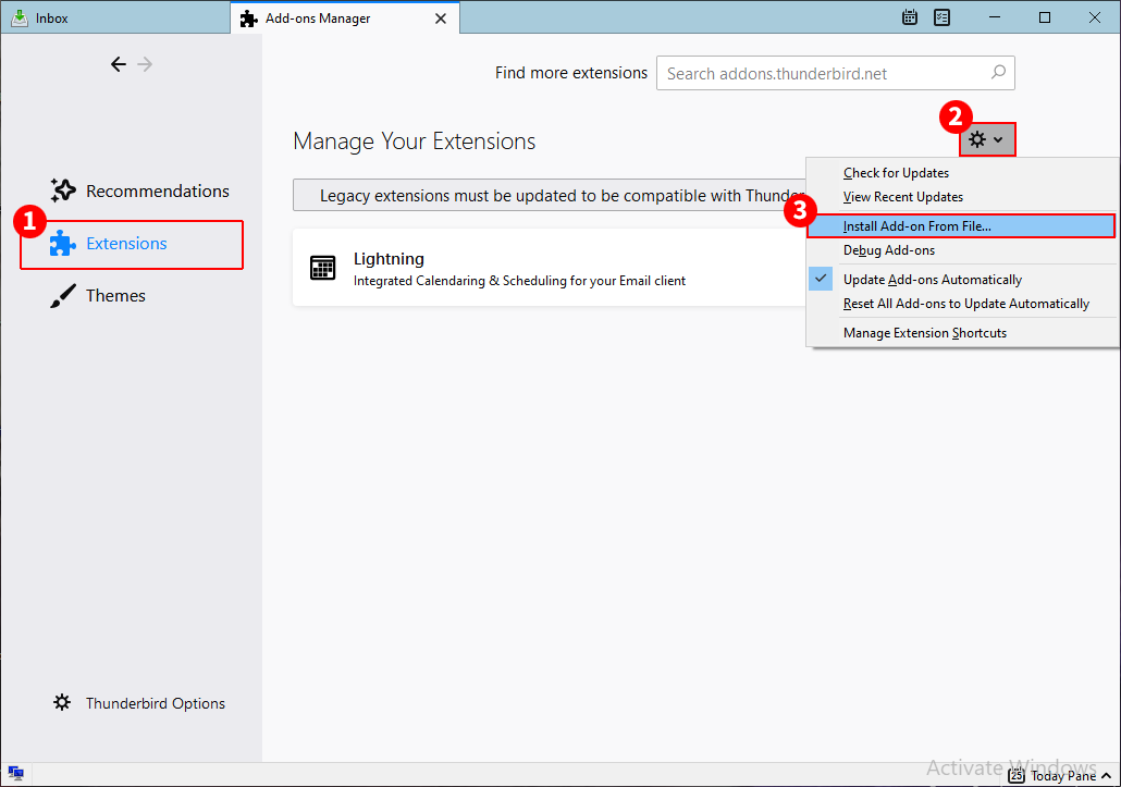 How to Transfer Windows Live Mail Folders to Thunderbird