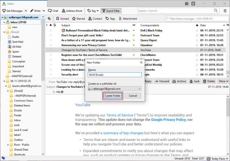 How to Transfer Windows Live Mail Folders to Thunderbird